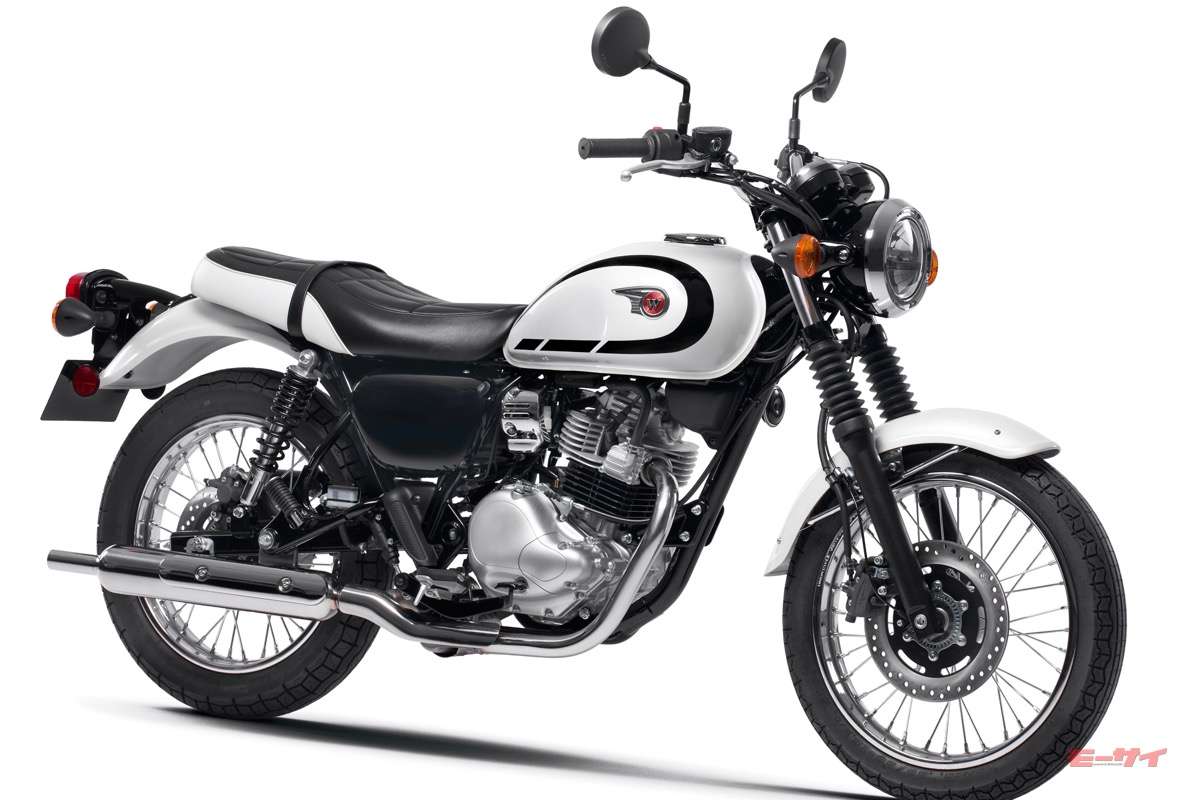 カワサキ「W230」をモビリティショーで世界初公開「空冷単気筒エンジンは新開発か、KLX230系か」（モーサイ） | 自動車情報・ニュース - carview!