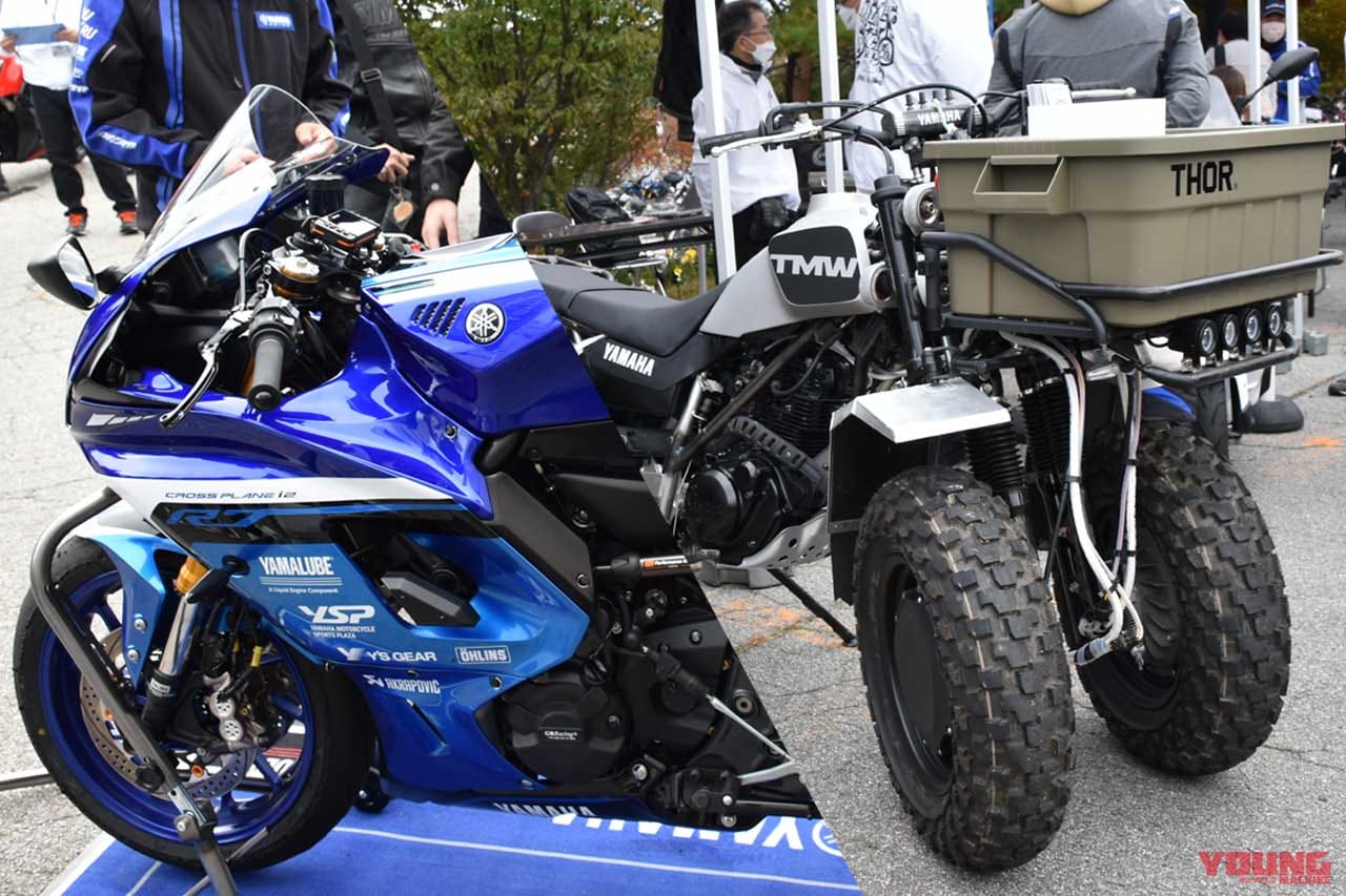 2台のヤマハが初公開！ YZF-R7 SPにTW200のハイブリッド3駆が登場だ（WEBヤングマシン） | 自動車情報・ニュース - carview!