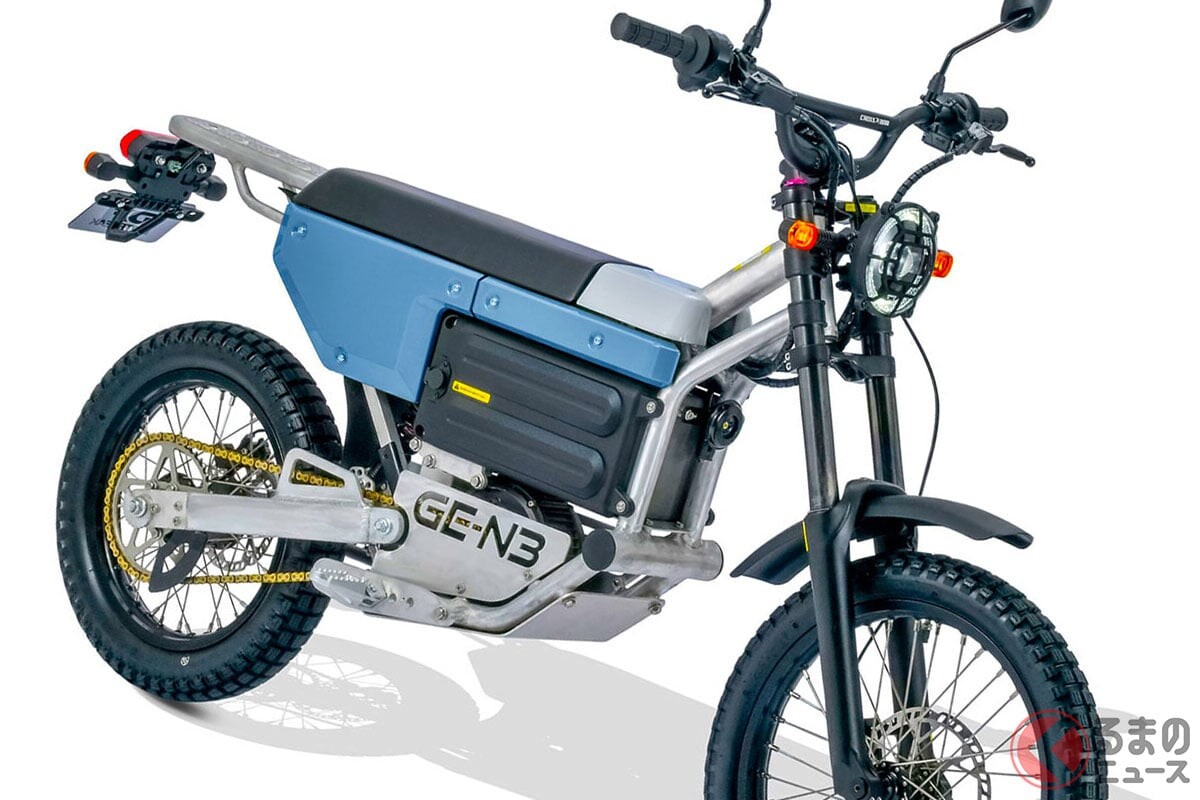 斬新すぎる新型バイク「ゲンさん」発表！ 街乗りから“オフロード走行”まで実現する「小さな巨人」に注目！ ダートフリークの「新型GE-N3」が楽しそう！（くるまのニュース） | 自動車情報 ...