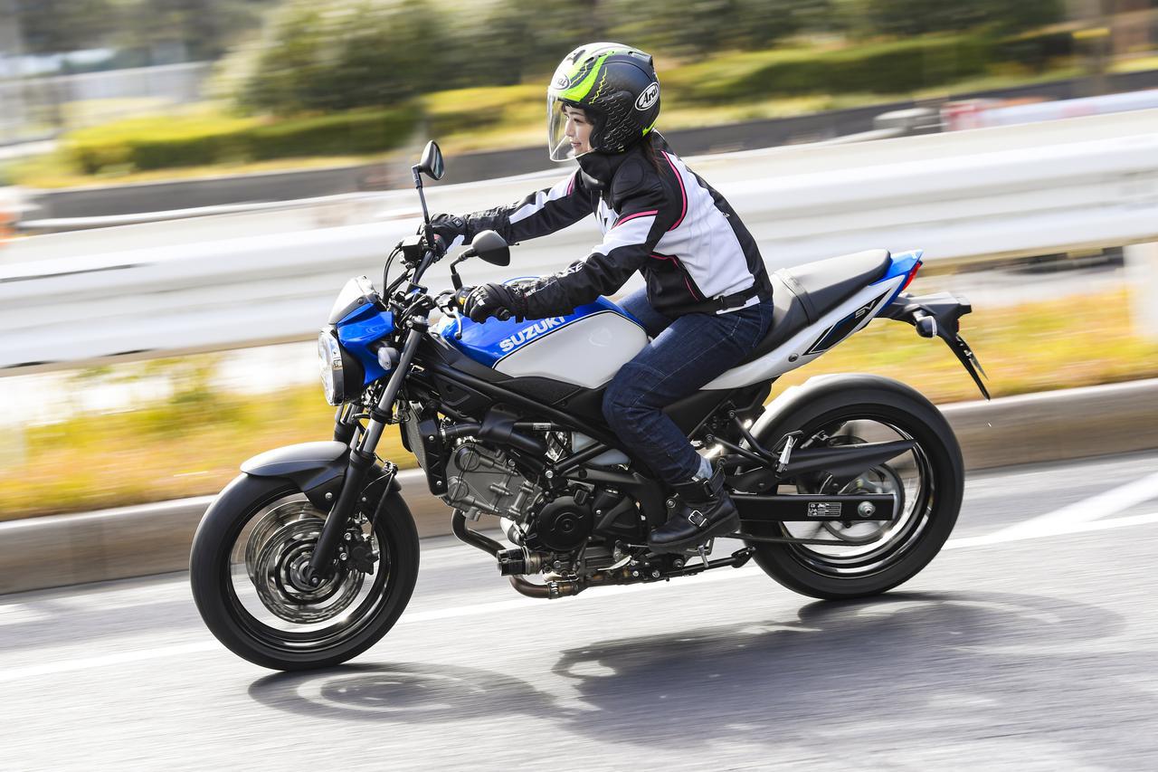 平嶋夏海 × スズキSV650 ABS・SV650X ABS【オートバイ女子部のフォトアルバム】（webオートバイ） | 自動車情報・ニュース - carview!